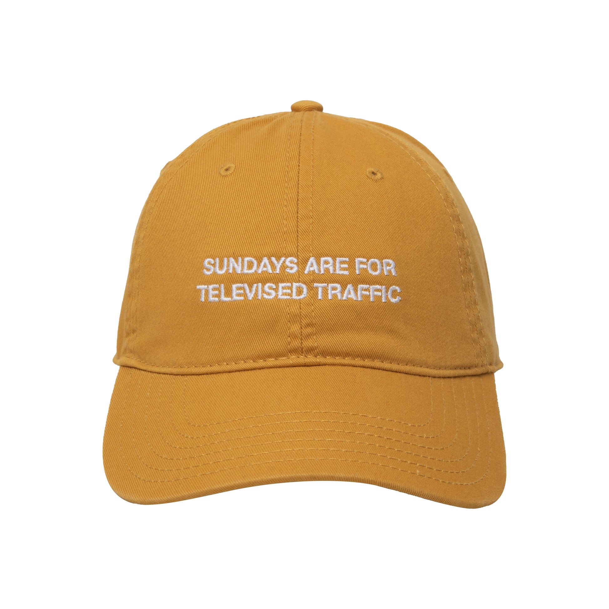 TELEVISED TRAFFIC | YELLOW DAD HAT – Sunday Fangirls